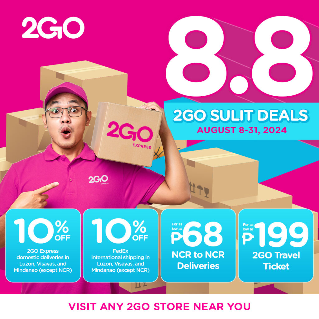 2GO Launches Super Sulit 8.8 Sale for Padala Services and Travel Tickets